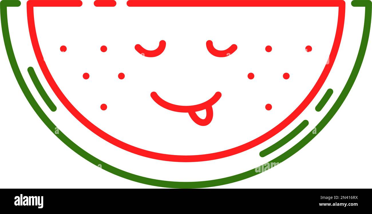 Juicy melon smile face Cut Out Stock Images & Pictures - Alamy