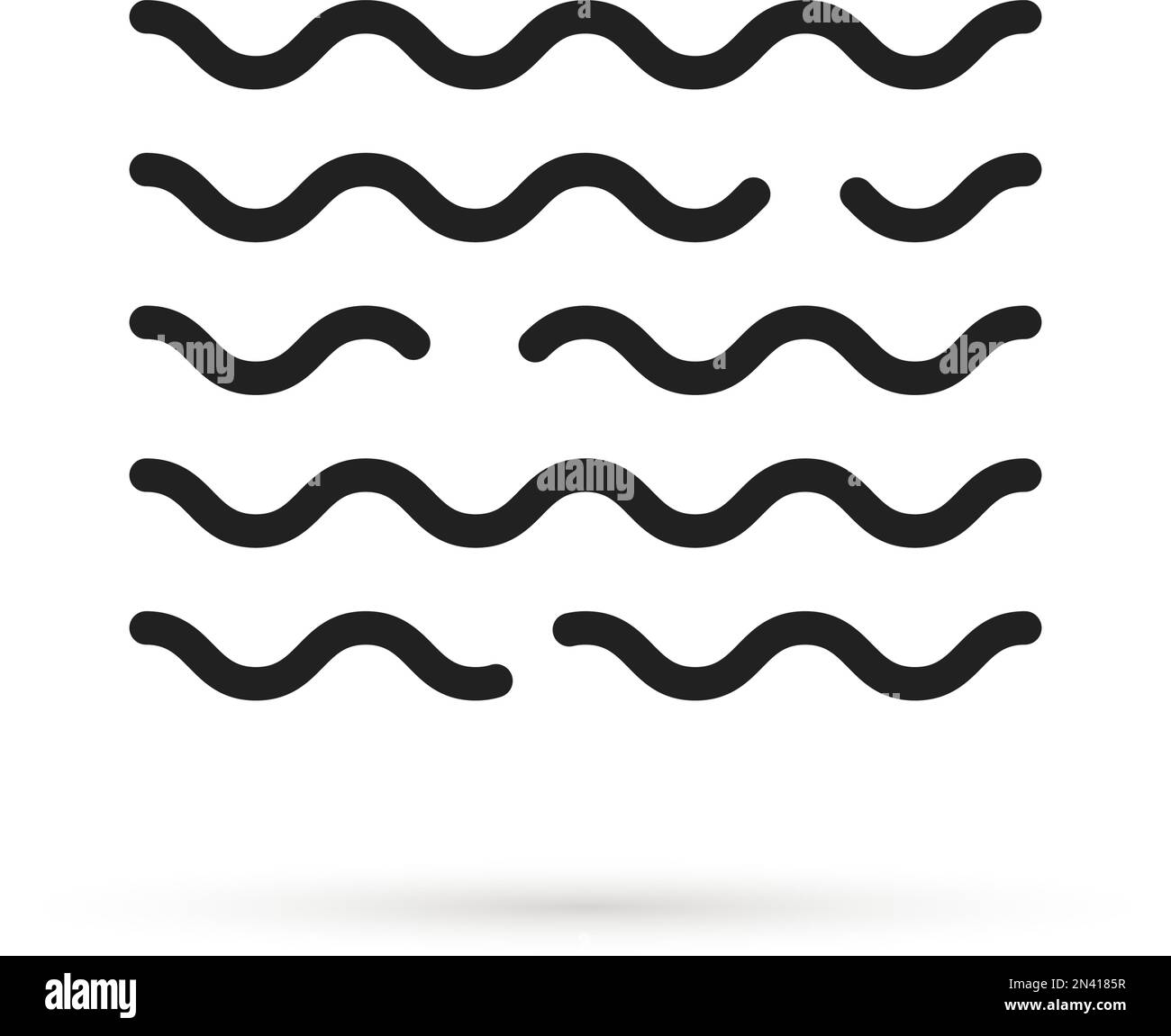 Simple outline icon water Stock Vector Images - Alamy