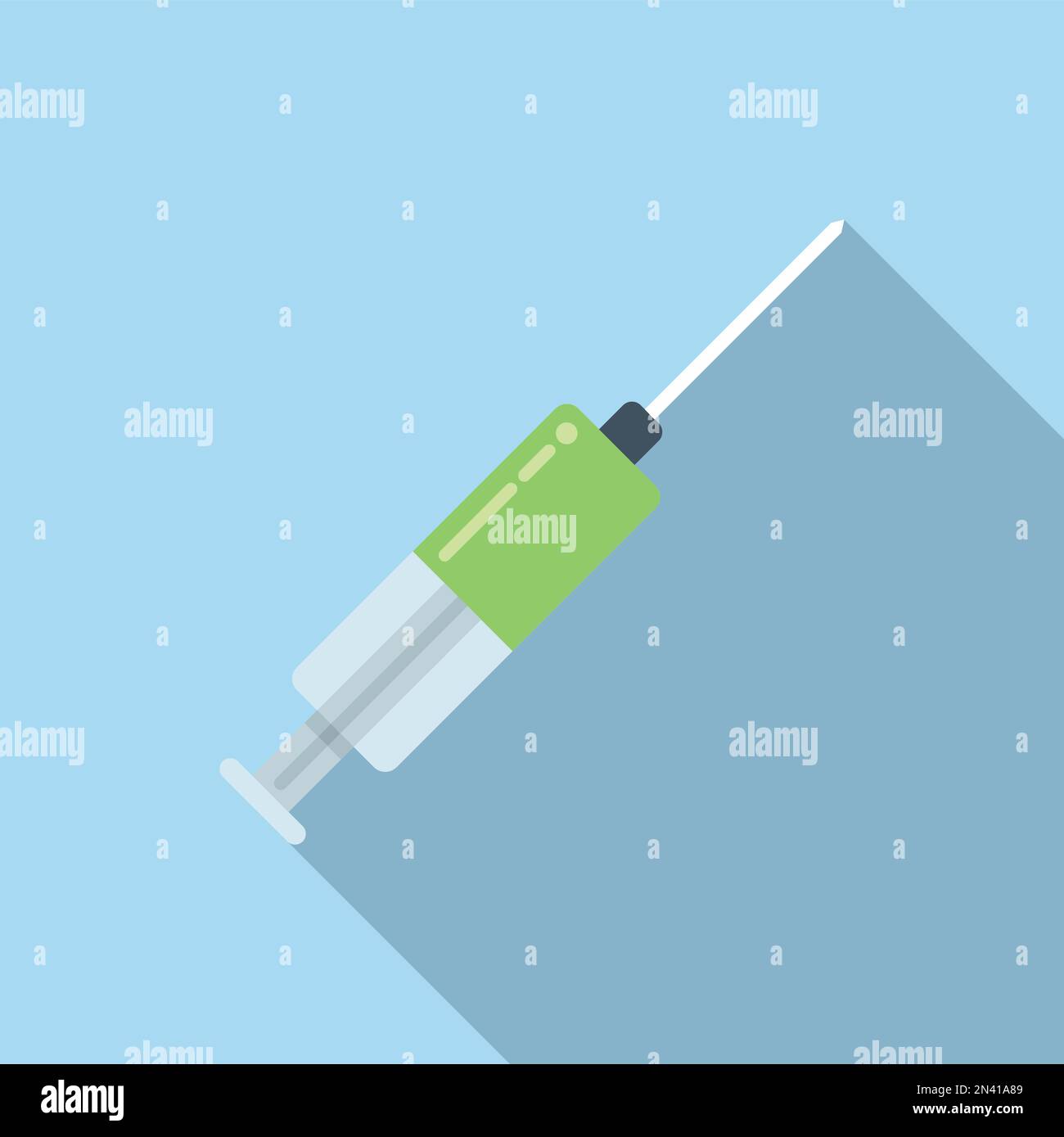 Syringe antibiotic resistance icon flat vector. Bacteria disease. Virus ...