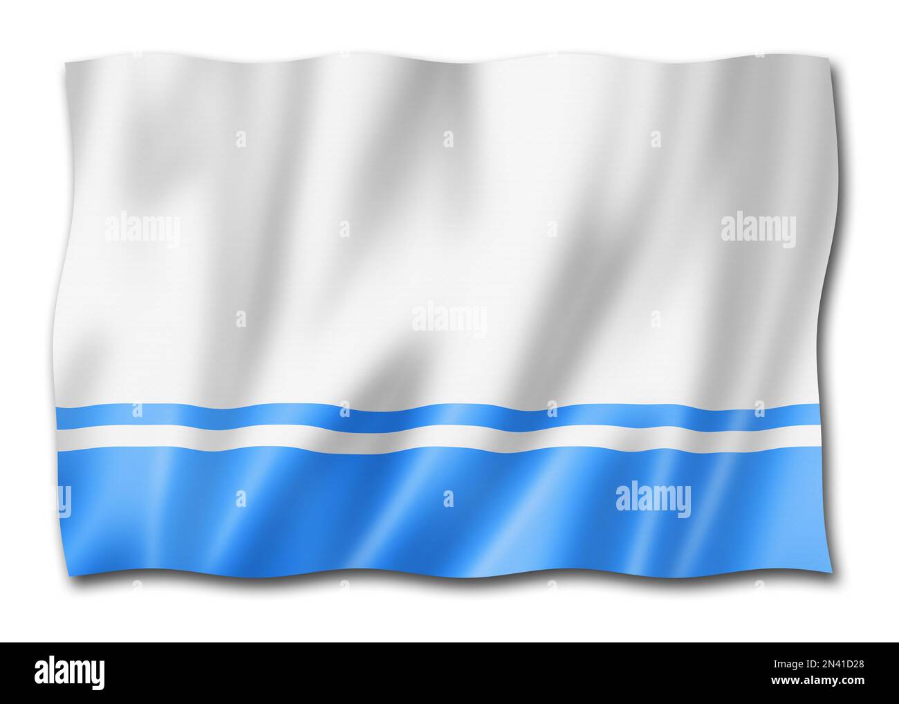 Altai state - Republic - flag, Russia waving banner collection. 3D ...
