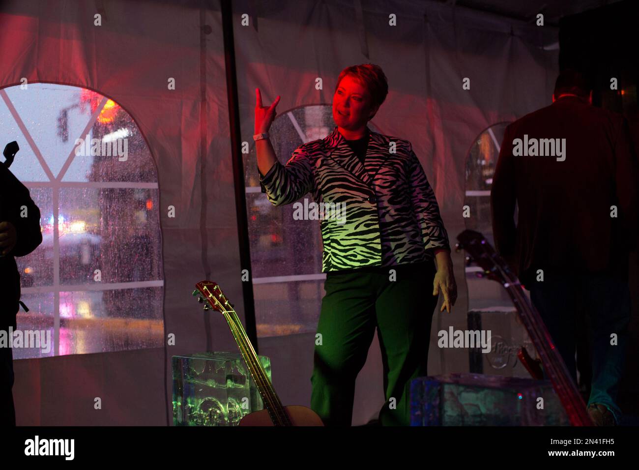 Anchorage meteorologist Jackie Purcell of local television channel KTUU ...