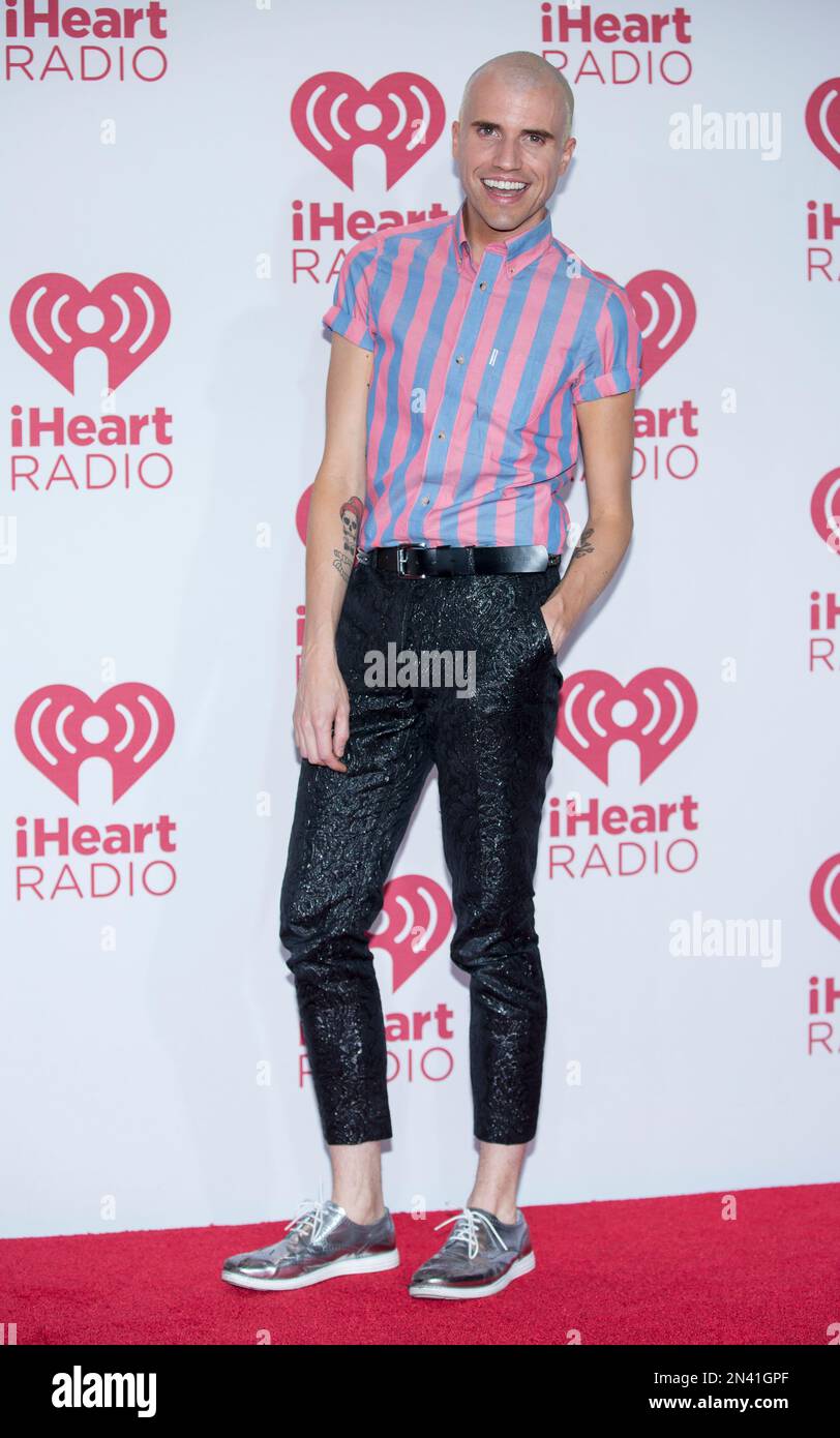 Tyler Glenn arrives at the iHeartRadio Music Festival, Friday Sept. 19 ...