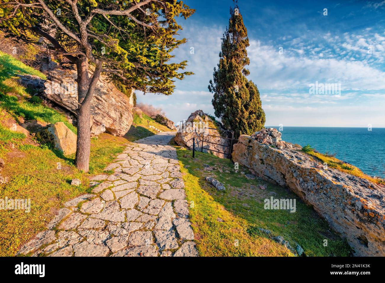 Captivating morning view of Kaliakra cape. Wonderful landscape of ...