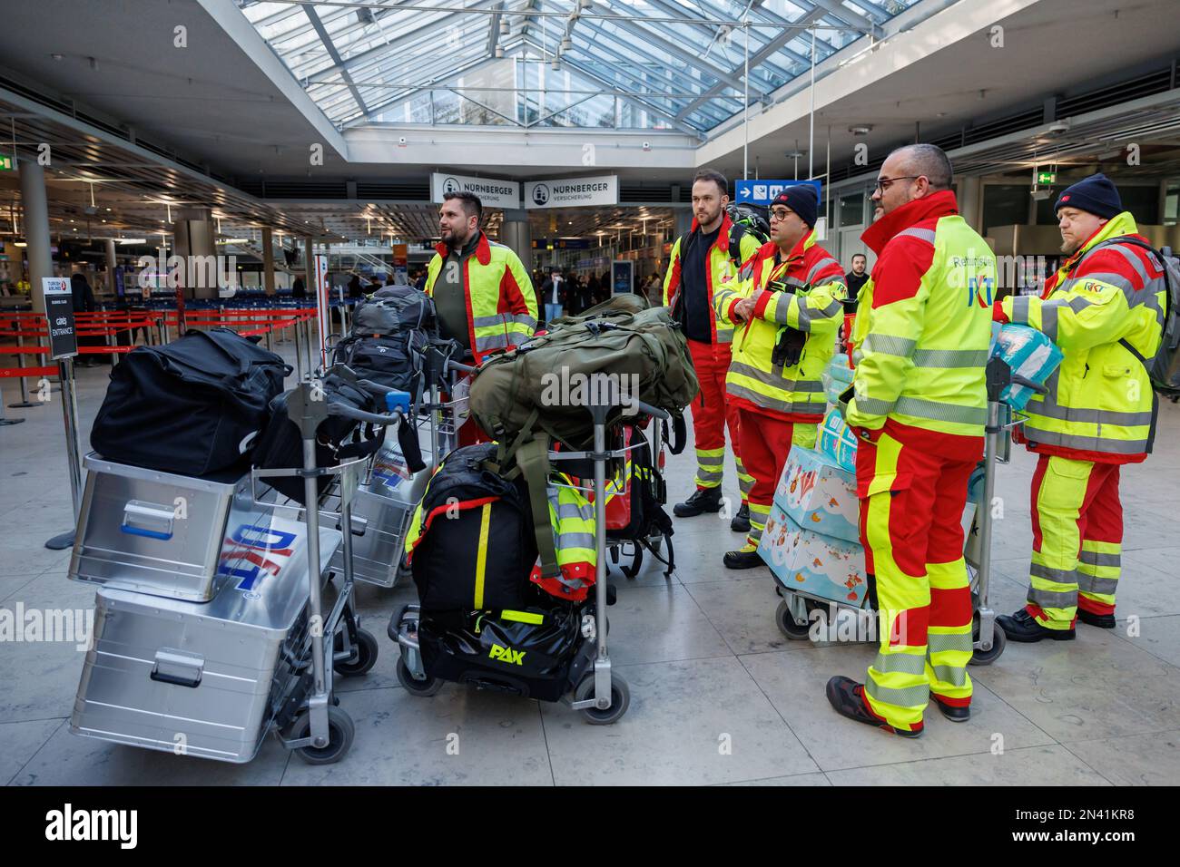Nuremberg, Germany. 08th Feb, 2023. A five-man team from RKT ...