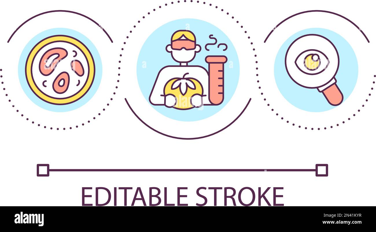 Lab testing of food loop concept icon Stock Vector Image & Art - Alamy