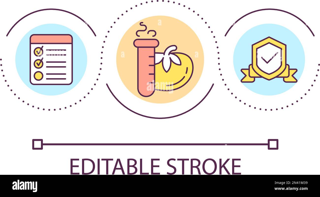 Verification of food quality loop concept icon Stock Vector Image & Art ...