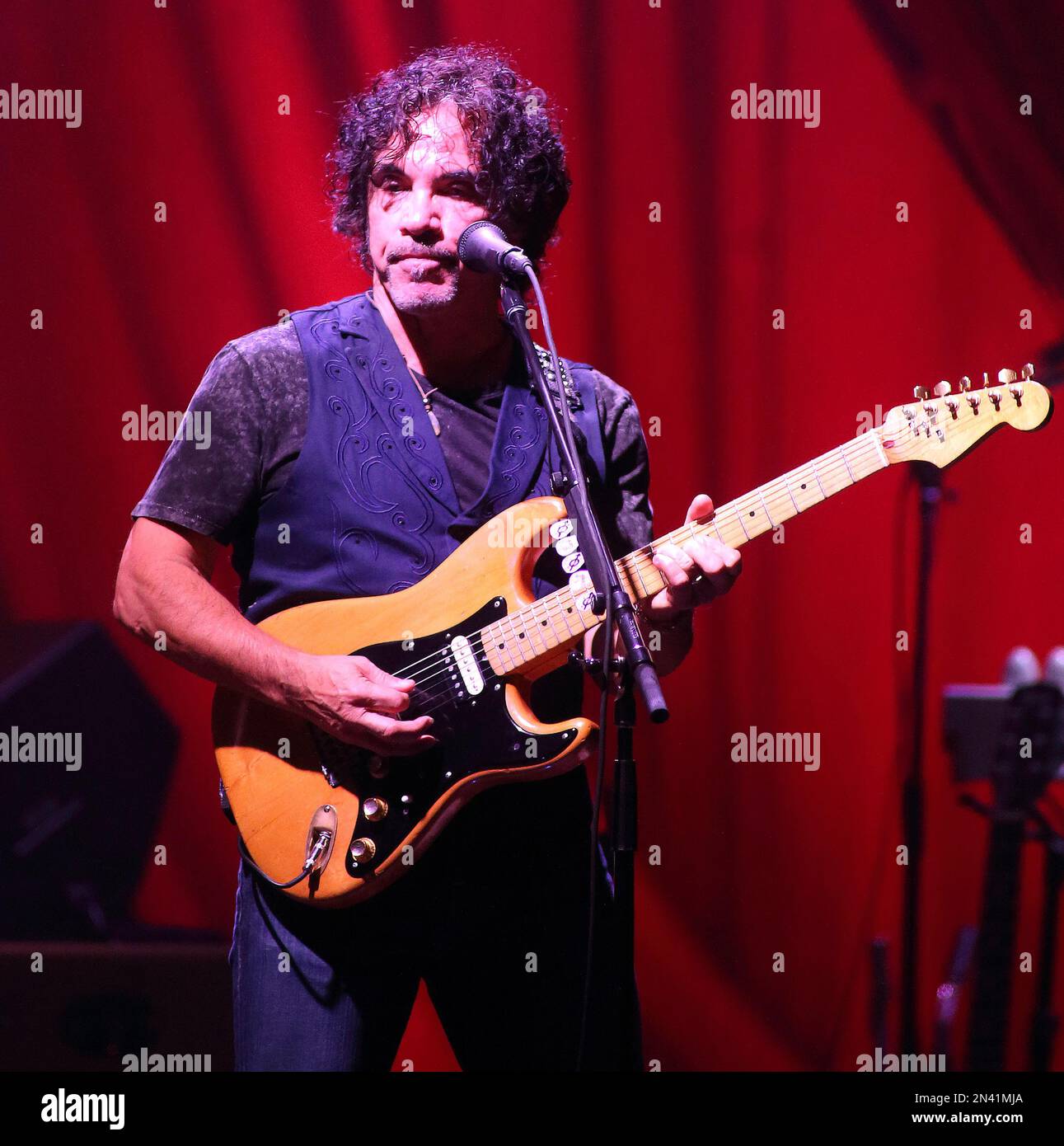 John Oates of the rock band Hall & Oates performs in concert at Pier ...