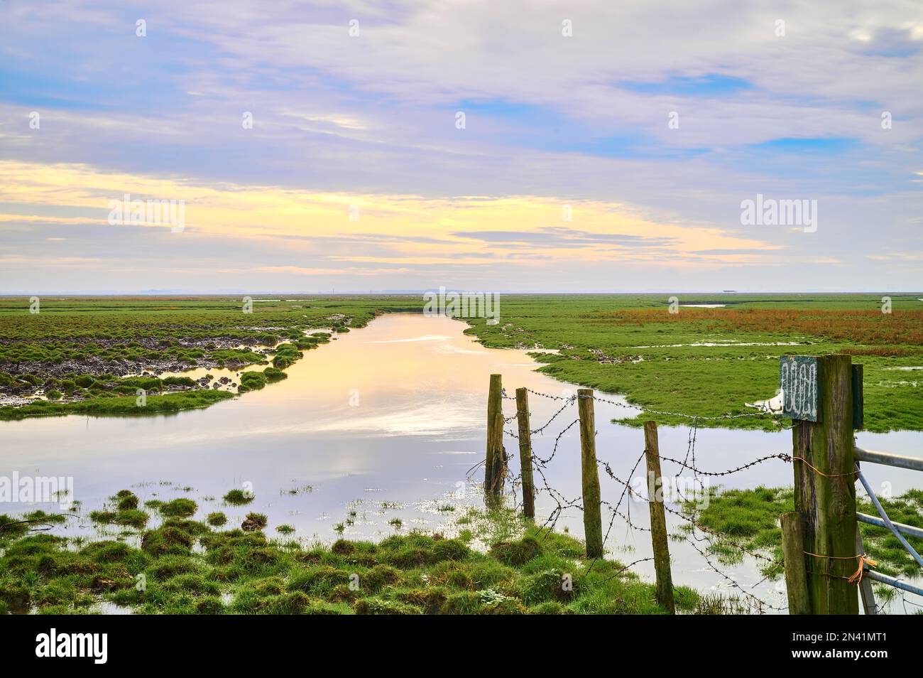 Flooded farm fields in winter Stock Photo - Alamy