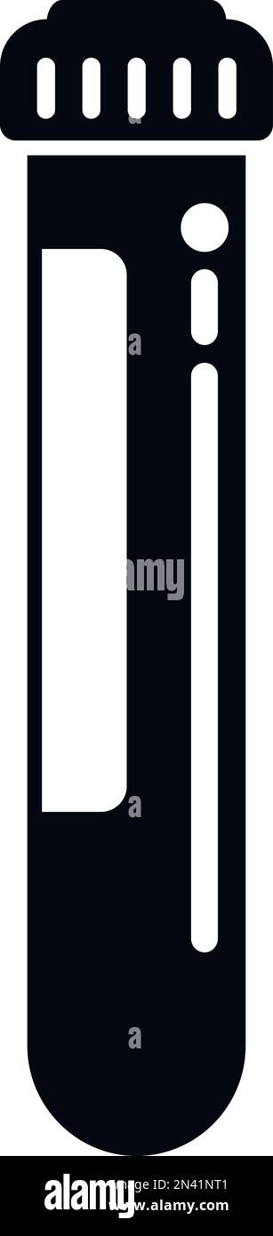 Bacteria test tube icon simple vector. Disease drug. Resistant medical ...