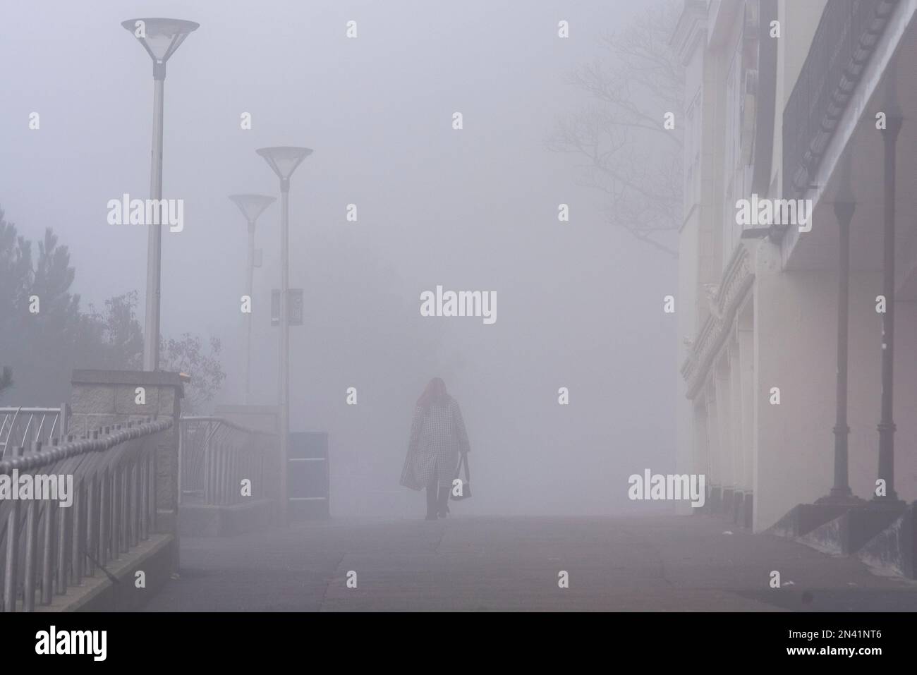 Pier Hill, Southend on Sea, Essex, UK. 8th Feb, 2023. The morning has ...