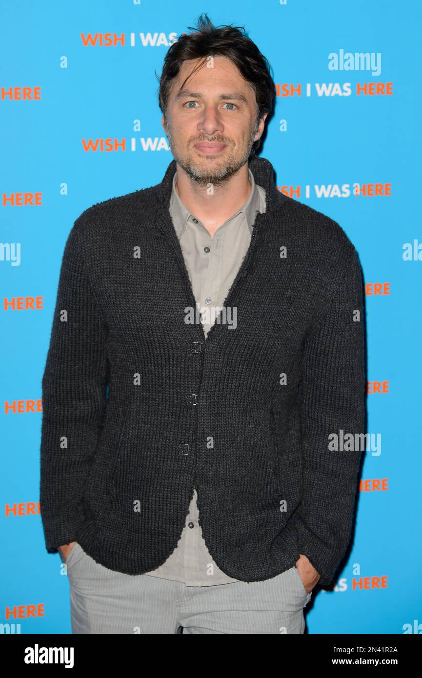 U.S actor Zach Braff poses for photographers at a photo call for Wish I ...