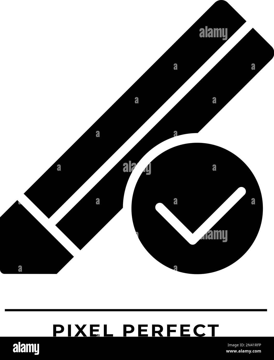 Pencil checkmark Black and White Stock Photos & Images - Alamy