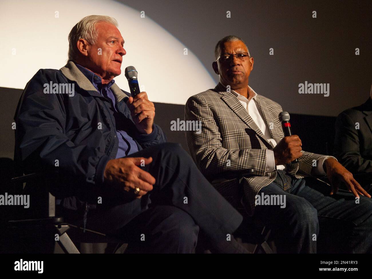 Former Chicago Bears Ronnie Bull and Bruce Herron appear at a special ...