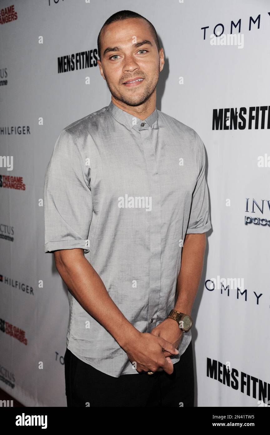 Jesse Williams arrives at the Men's Fitness Celebration Of their 2014 ...