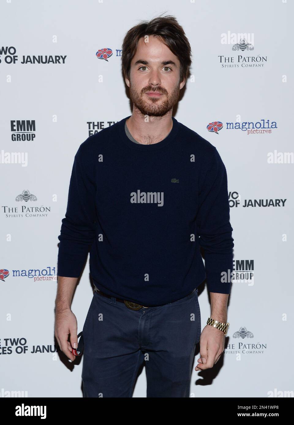 Thomas Matthews attends the premiere of "The Two Faces of January" at ...