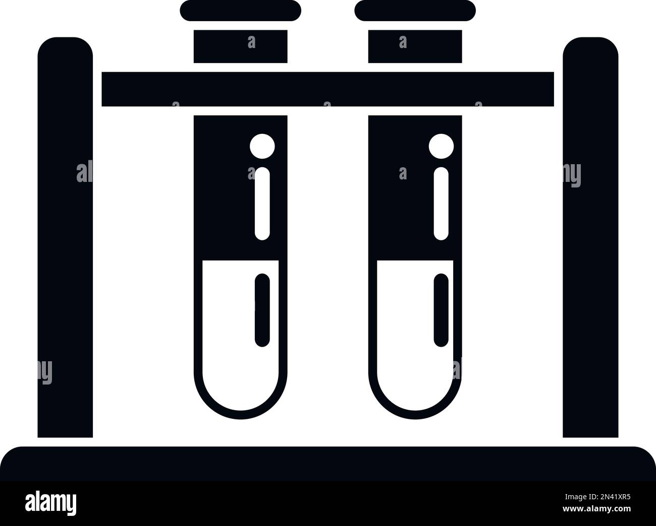 Medical test tube icon simple vector. Disease bacteria. Pill bacterial ...