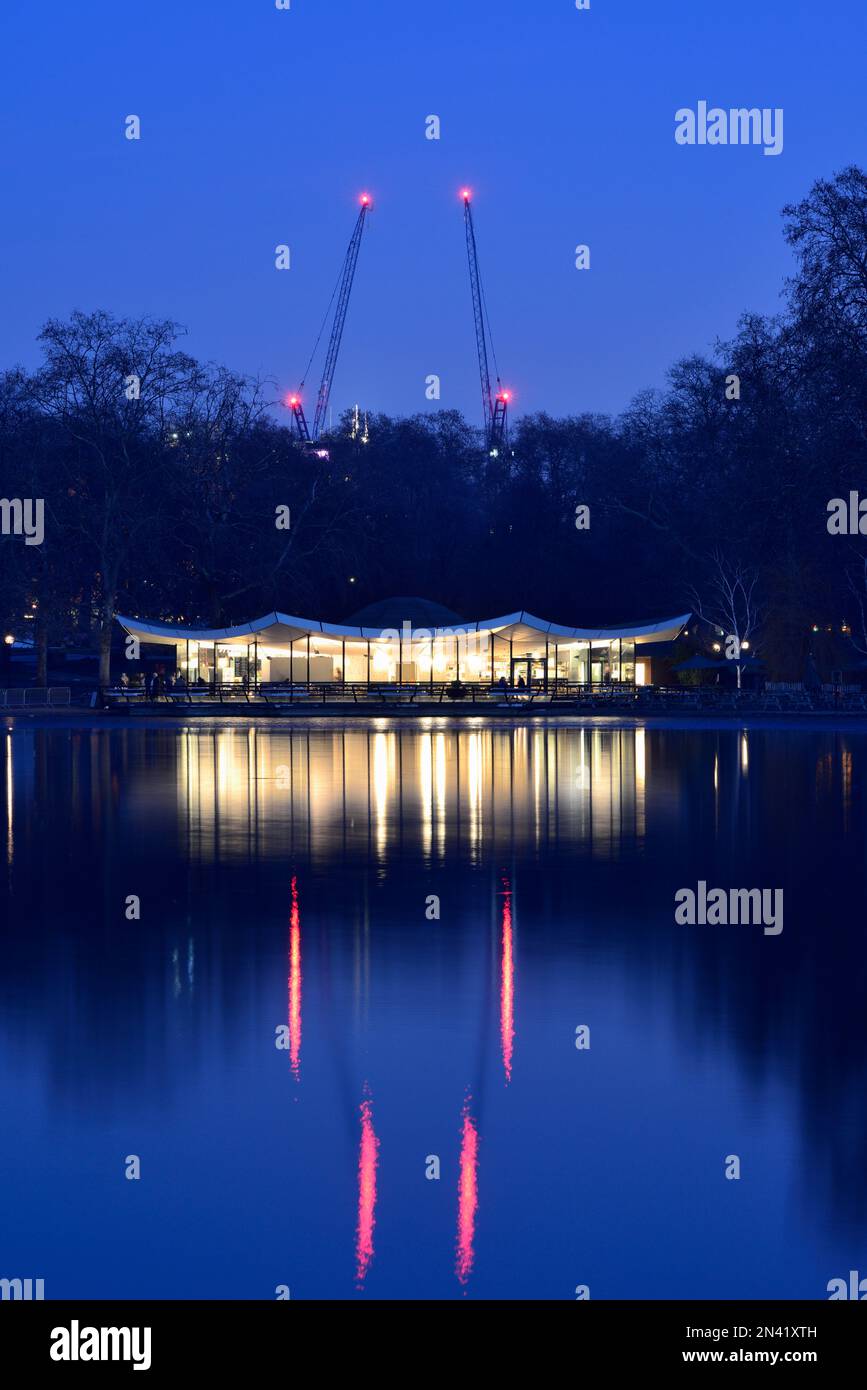 Night or Evening, Serpentine Bar & Kitchen, Park Pavilion, Hyde Park ...