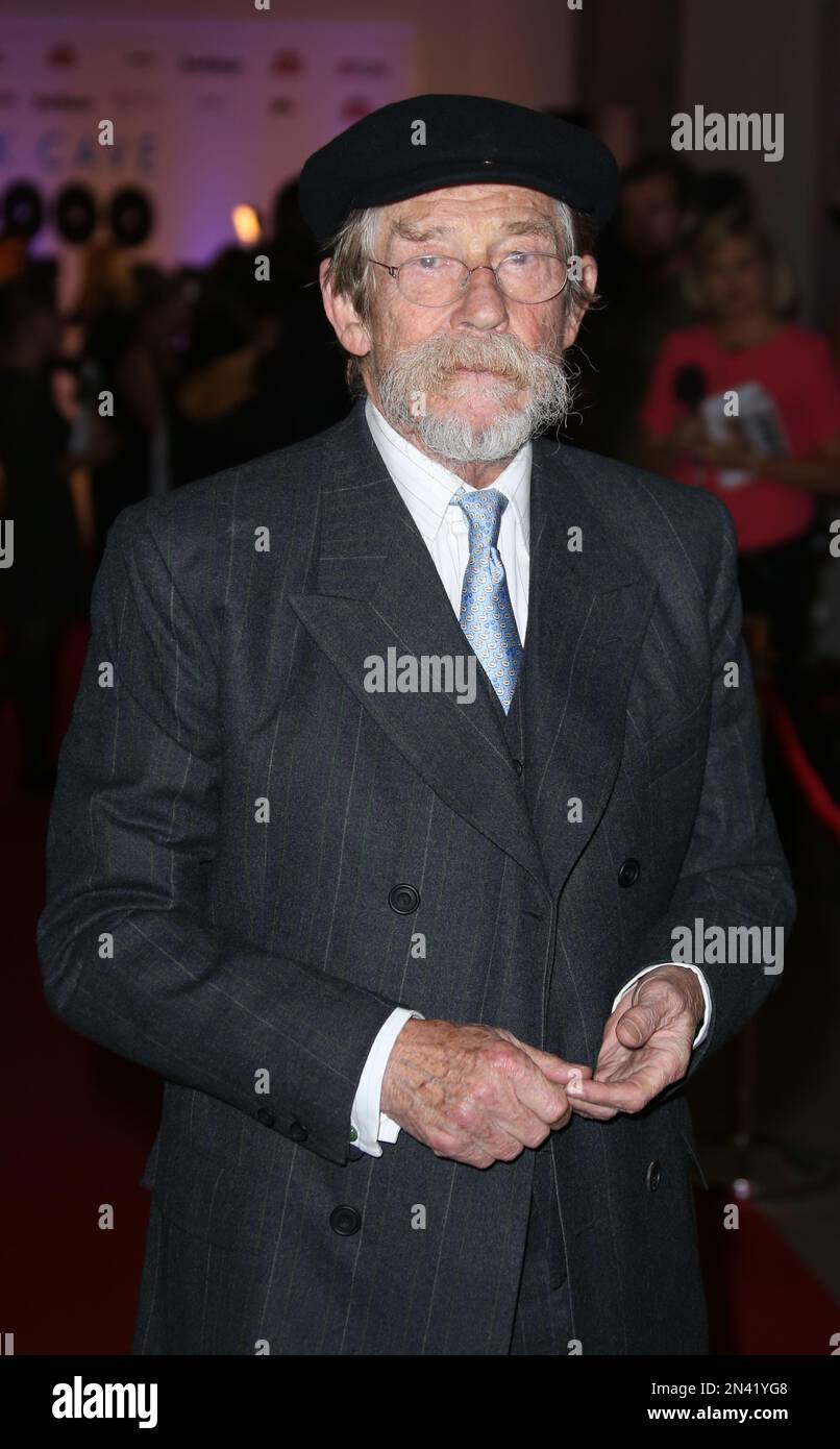British actor John Hurt arrives for the UK Gala Screening of '20,000 ...