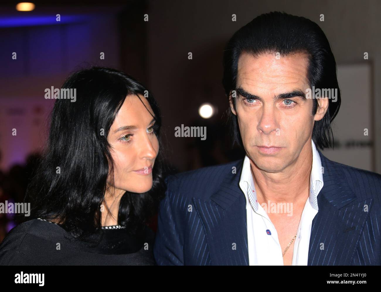 Nick Cave and wife Susie Bick arrive for the UK Gala Screening of ...