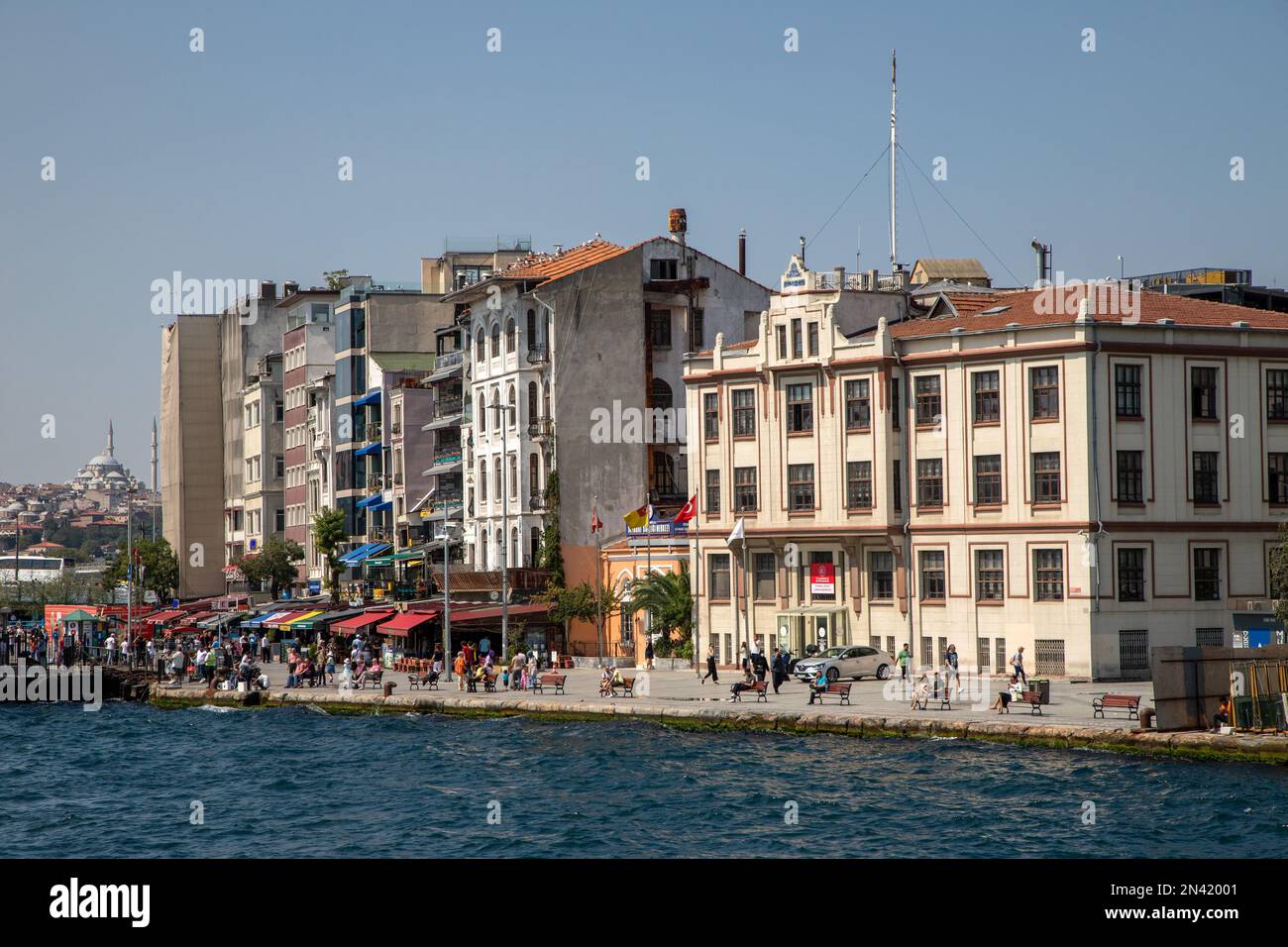 Istanbul,Turkey - 09-02-2022:View of the historical Karakoy district ...