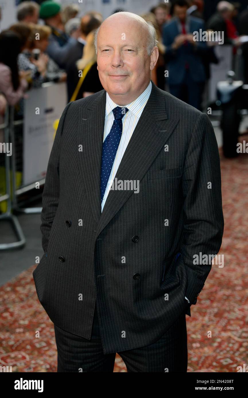British actor Julian Fellowes arrives for the Downton Abbey Charity ...