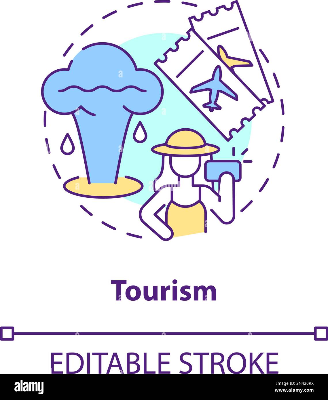 Tourism concept icon Stock Vector Image & Art - Alamy