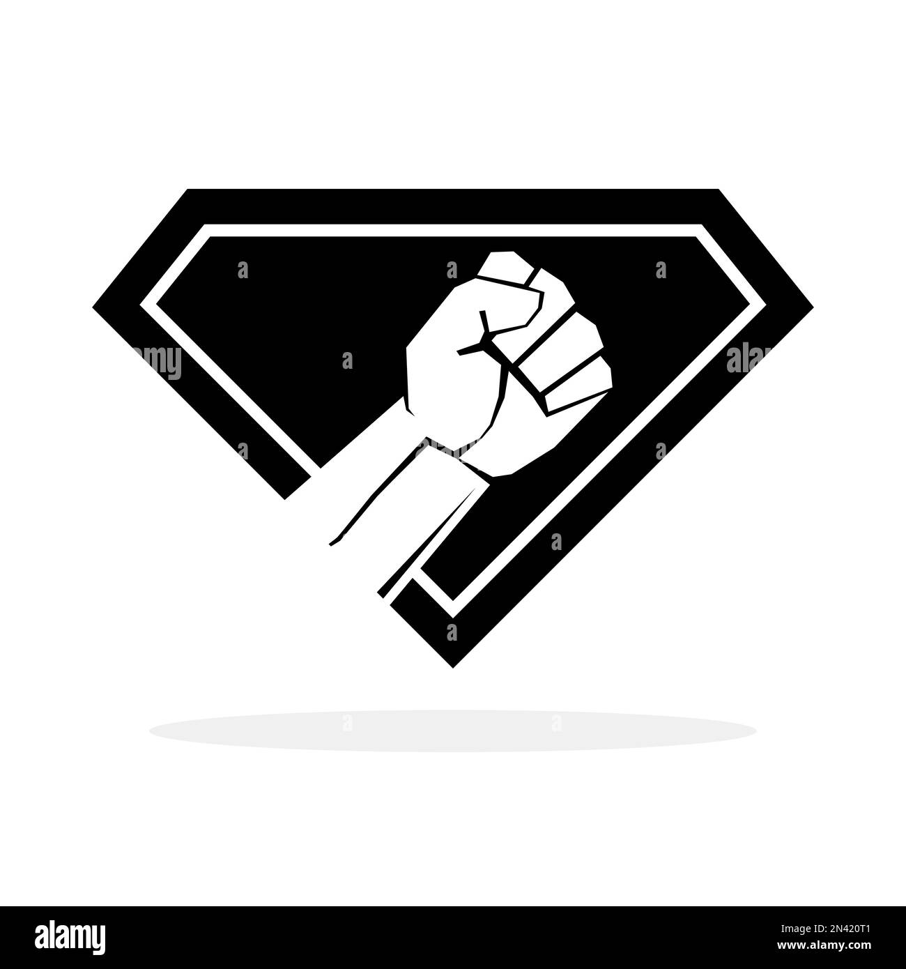 Raised fist symbol. Fist clenched symbol. Protest or struggle logo ...