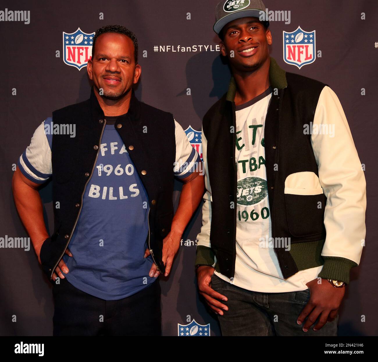 IMAGE DISTRIBUTED FOR NATIONAL FOOTBALL LEAGUE - Andre Reed, left ...