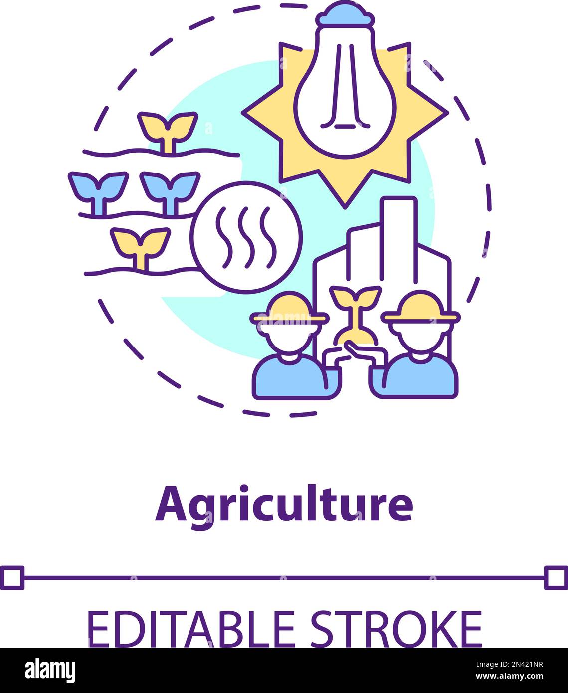 Agriculture concept icon Stock Vector Image & Art - Alamy
