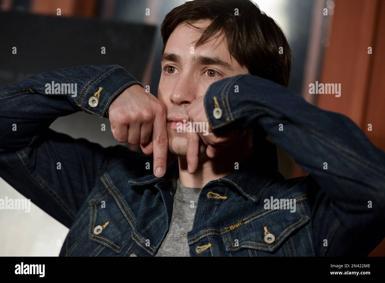 Justin Long arrives at the LA Premiere Of "Tusk" on Tuesday, Sept. 16 ...