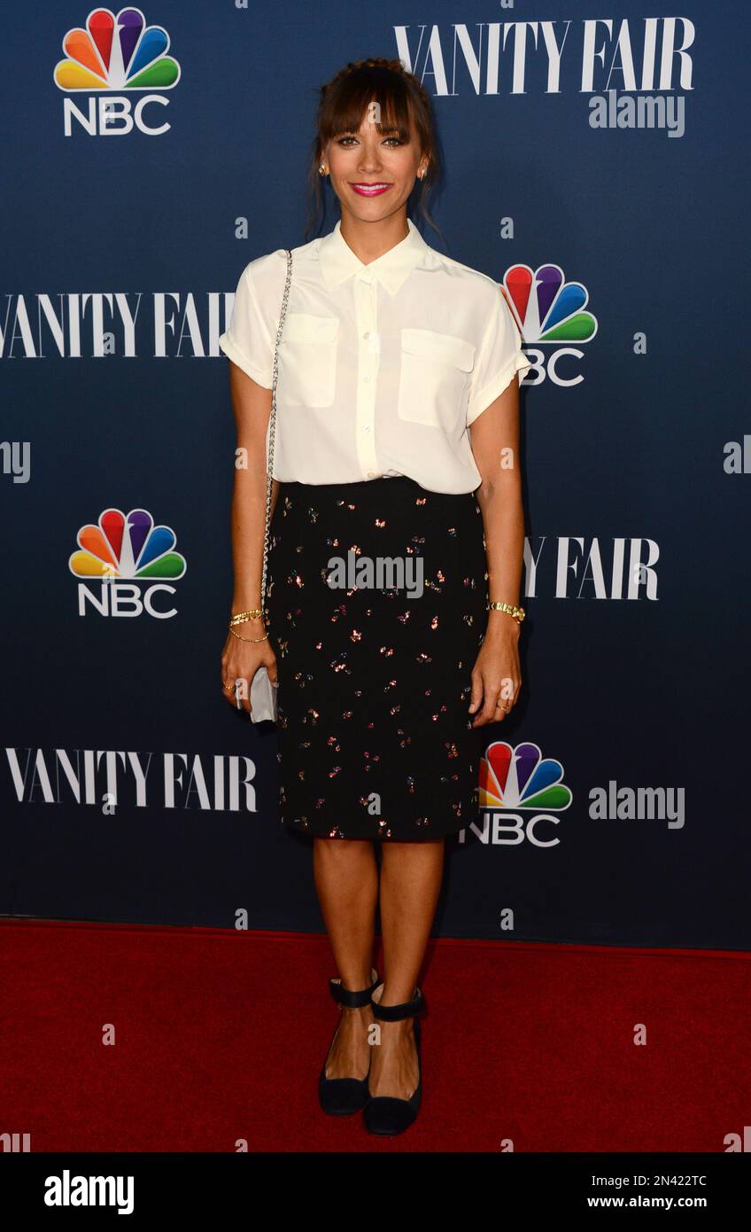 Rashida Jones arrives at NBC And Vanity Fair's 2014 - 2015 TV Season ...
