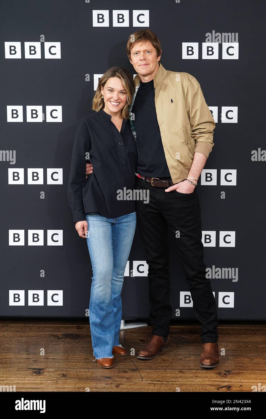 Sally Bretton and Kris Marshall attending a screening of Beyond ...