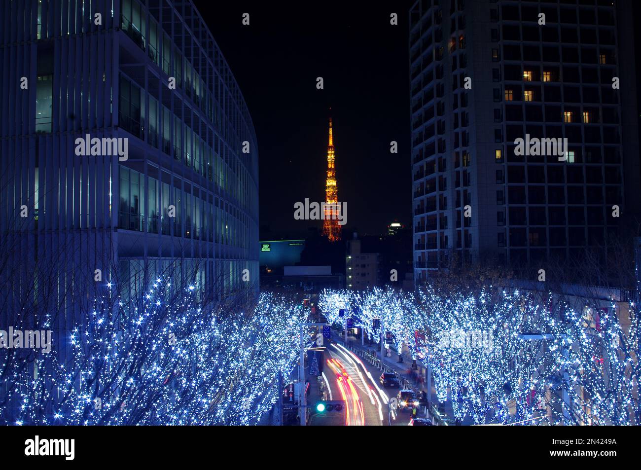 Christmas lights in Roppongi Stock Photo - Alamy