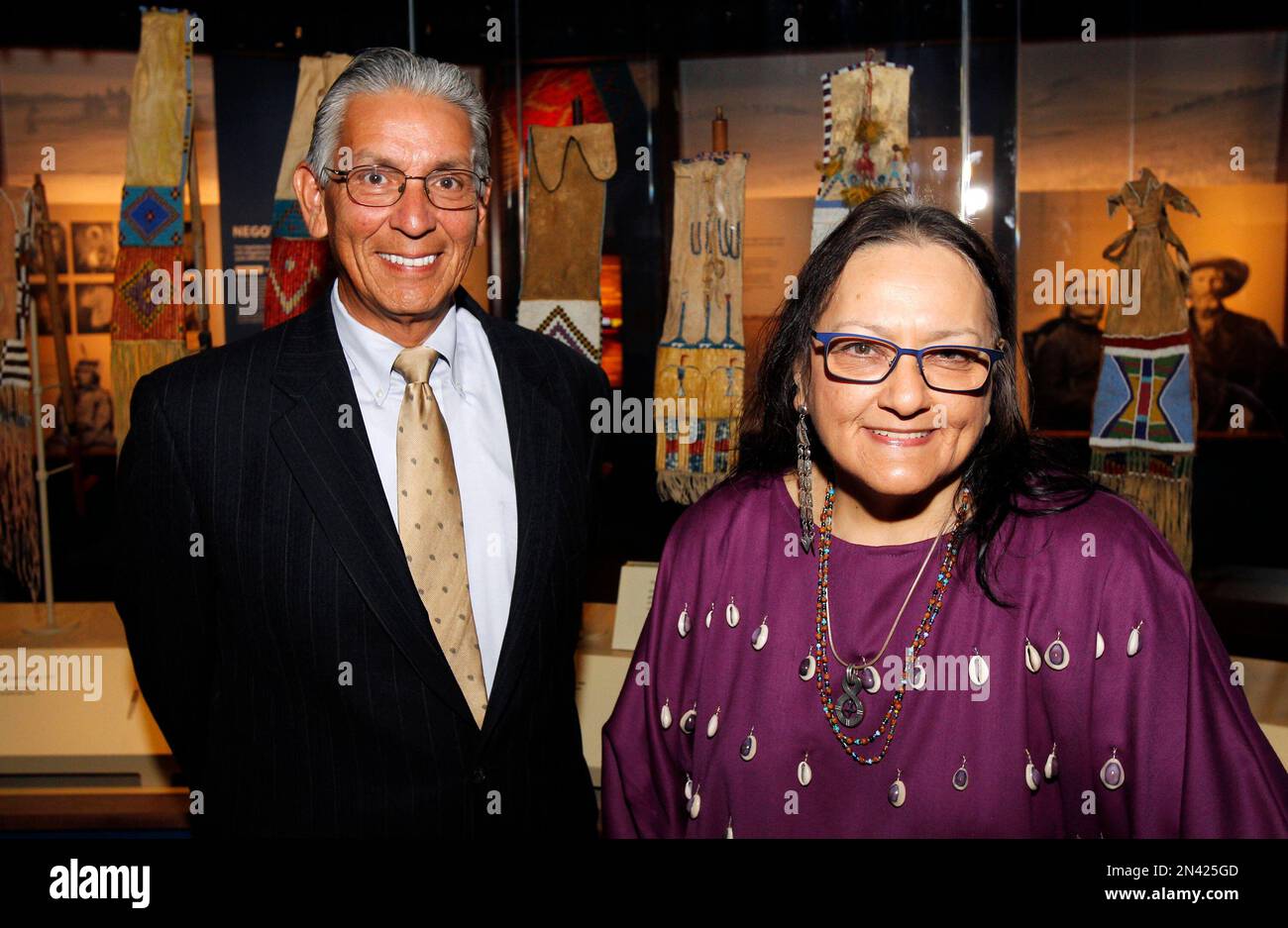 Director Kevin Gover (Pawnee) and Guest Curator Suzan Shown Harjo ...