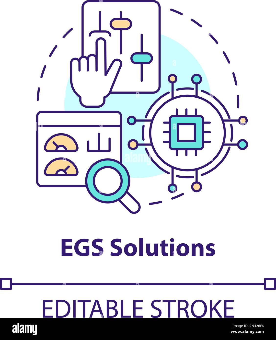 EGS solutions concept icon Stock Vector Image & Art - Alamy