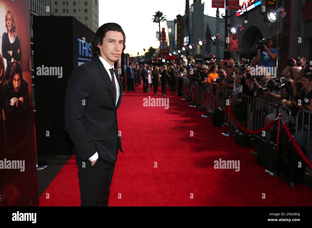 Adam Driver arrives at the Los Angeles premiere of "This Is Where I ...
