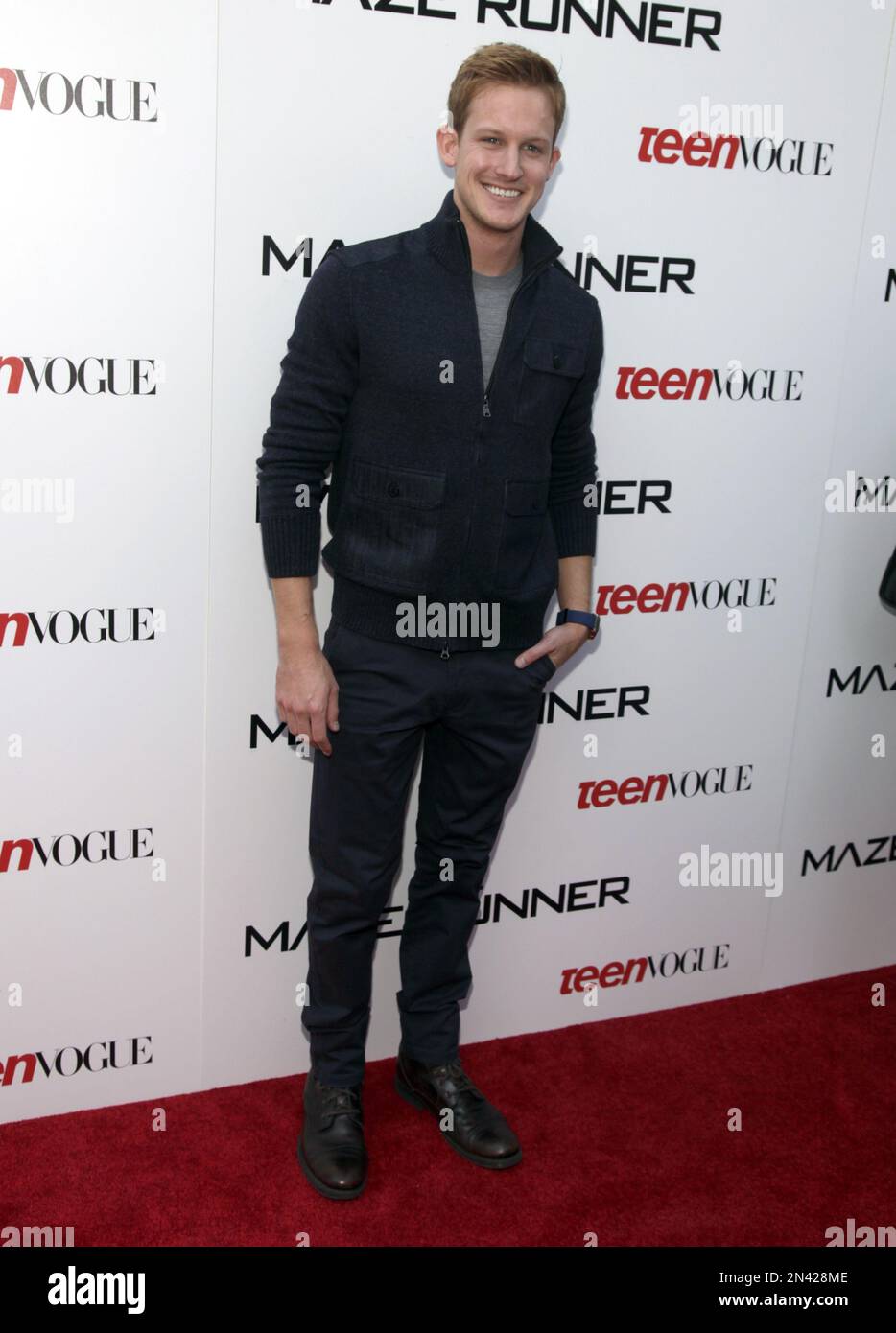 Chris Sheffield attends a screening of "The Maze Runner" hosted by ...