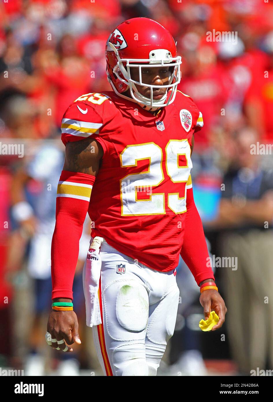 Kansas City Chiefs Eric Berry (29) rests between plays during an NFL ...
