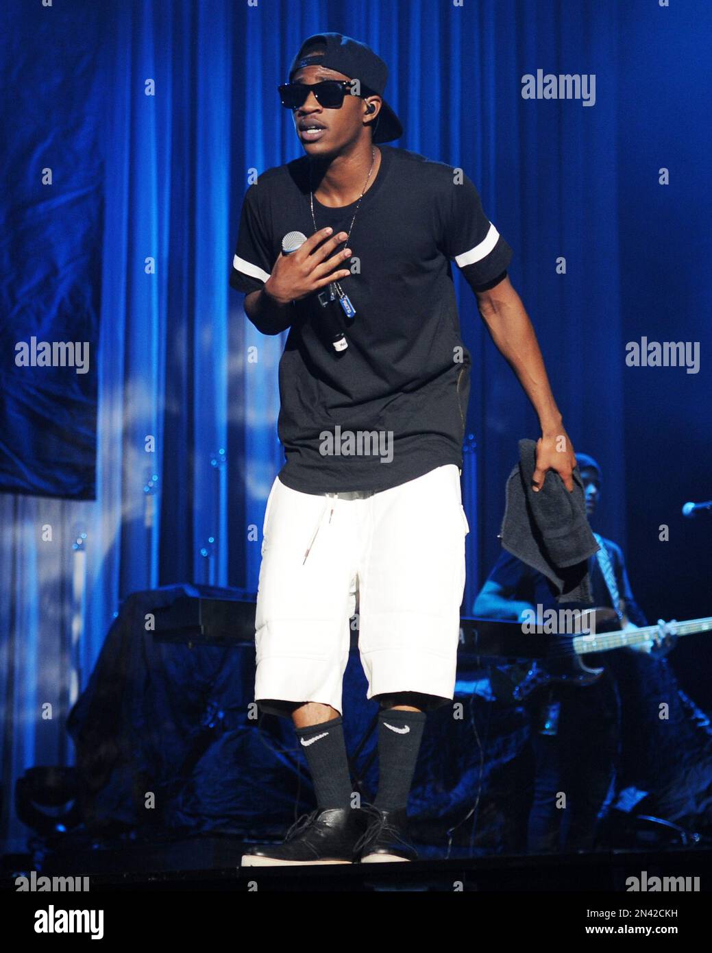 Malcolm Kelley of MKTO performs during the Demi World Tour at the ...