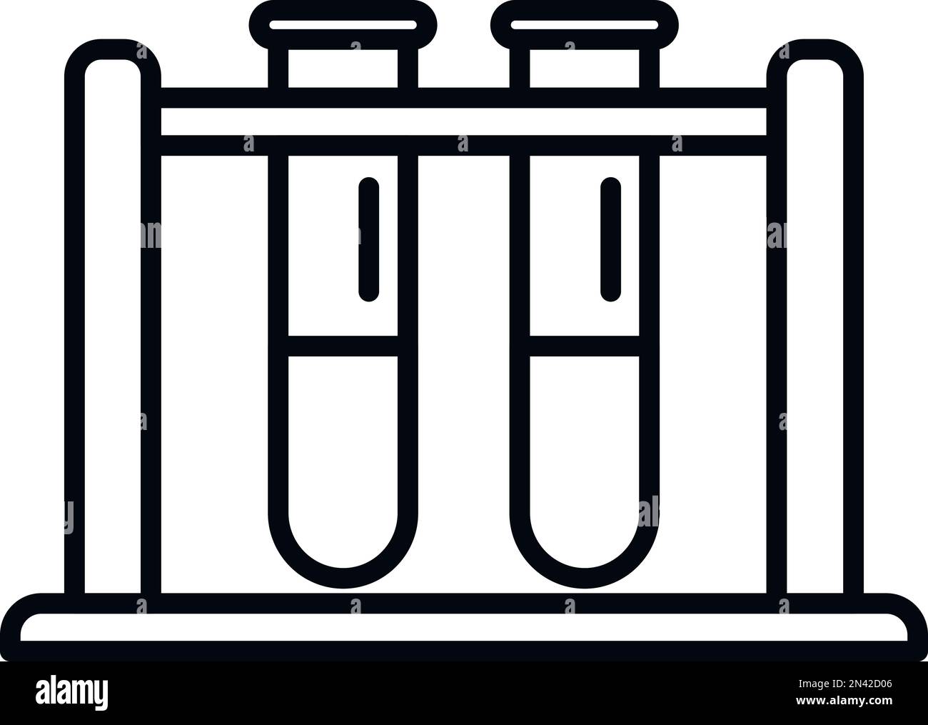Medical test tube icon outline vector. Disease bacteria. Pill bacterial ...