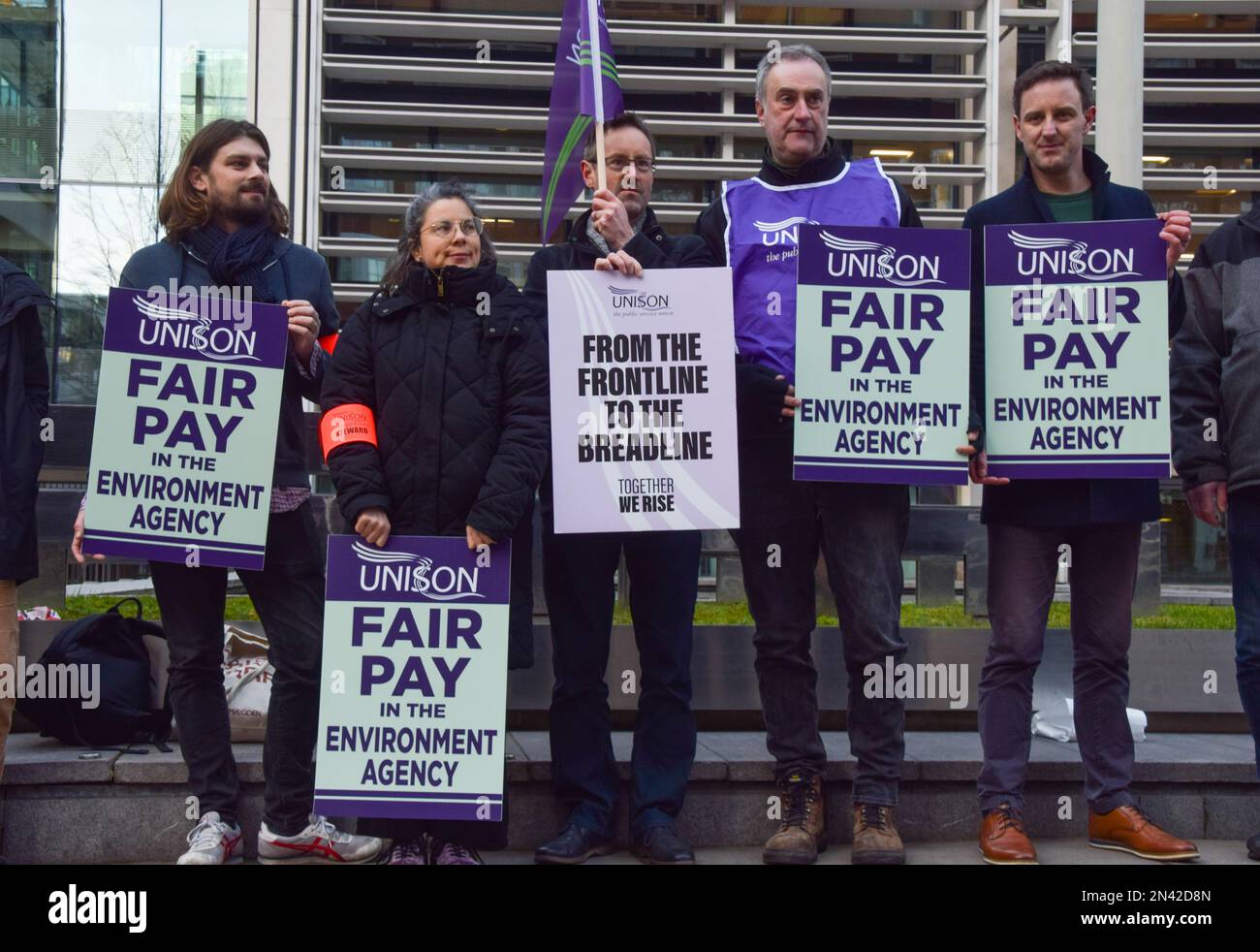 Unison union worker protest placard hi-res stock photography and images ...