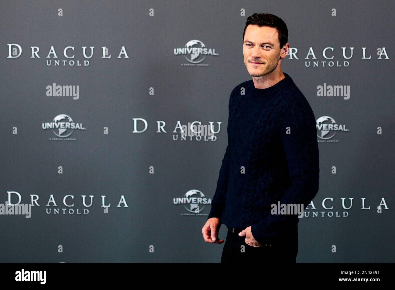 Actor Luke Evans poses for the media during a photo call to promote the ...