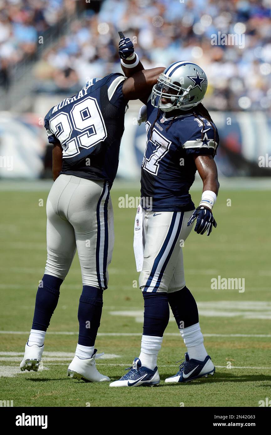 Dallas Cowboys wide receiver Dwayne Harris (17) celebrates with running ...