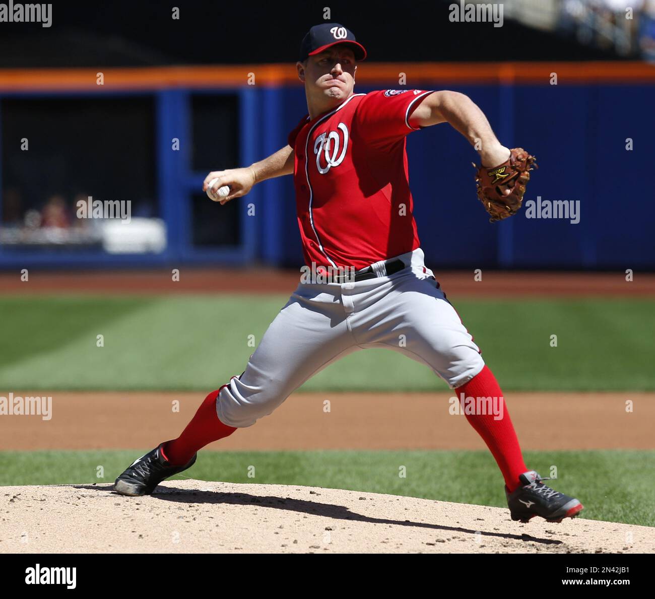 Washington Nationals starting pitcher Jordan Zimmermann throws the ball ...