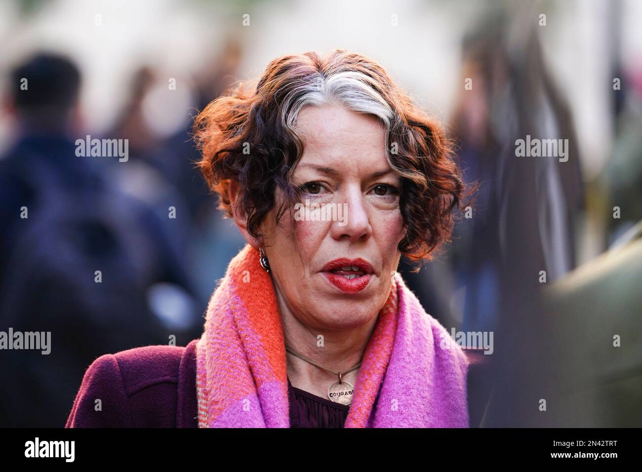 Climate activist Lucy Porter outside the City Of London Magistrates ...