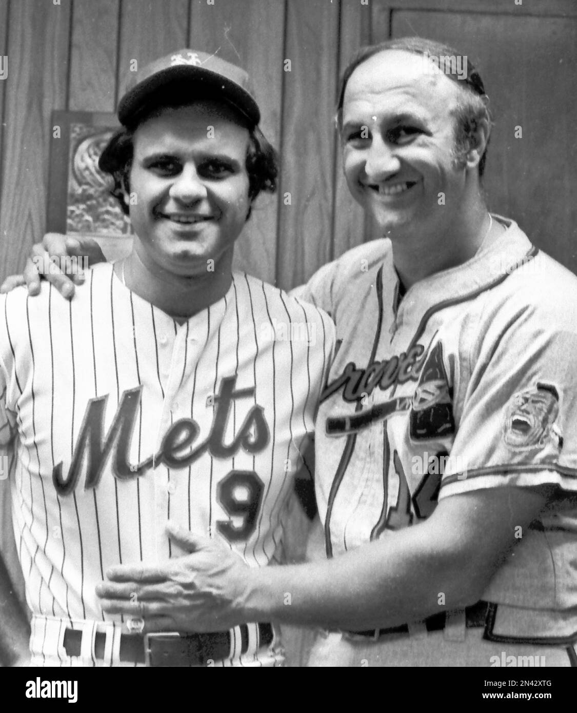 New York Mets manager Joe Torre, left, poses for a photo with his ...