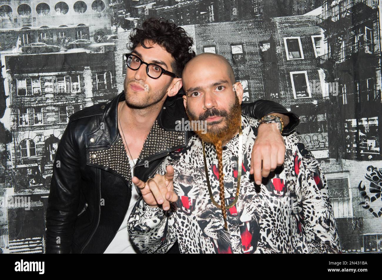 Music group Chromeo poses for a photo backstage at Rumsey Playfield in ...