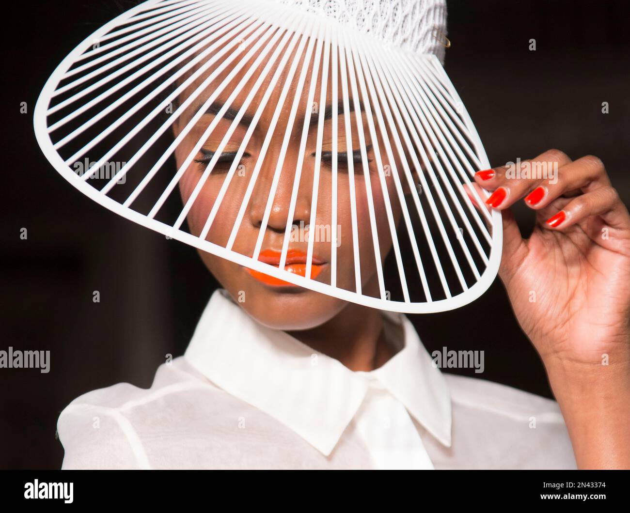 A model wears an outfit by designer Ashley Isham for the Spring/Summer ...