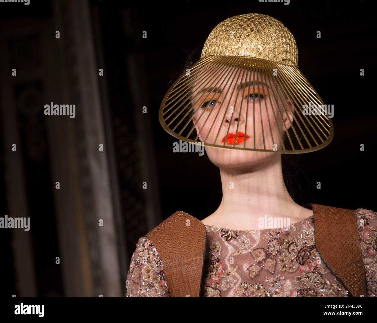 A model wears an outfit by designer Ashley Isham for the Spring/Summer ...