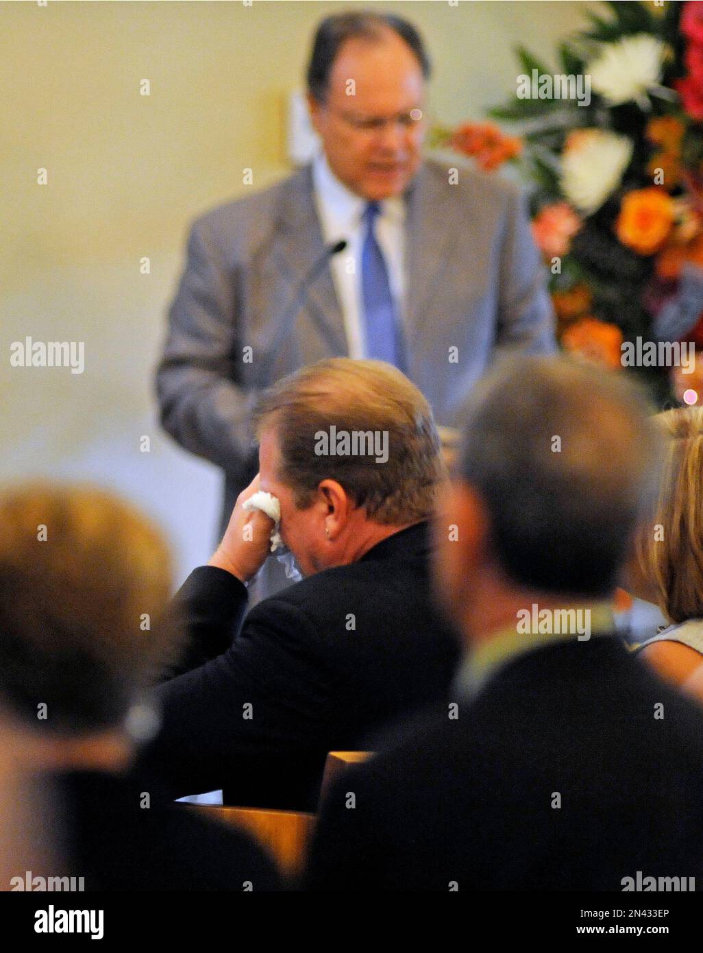 Timothy Jones, Sr., cries as Amory Church of Christ pastor the Rev ...